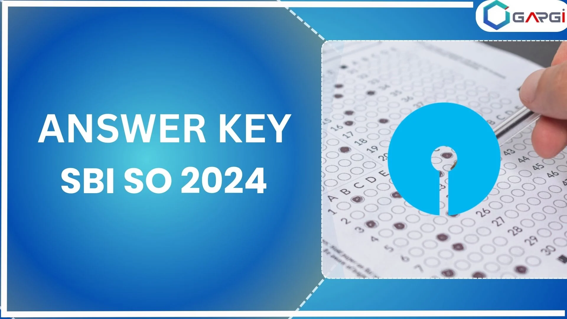 SBI SO Answer Key 2024 - Tally your Performance
